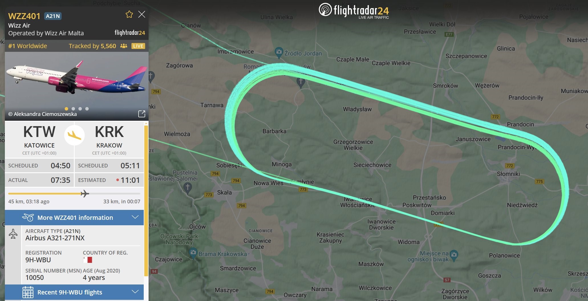 Plane circles Polish airport record 27 times before giving up as fog ...