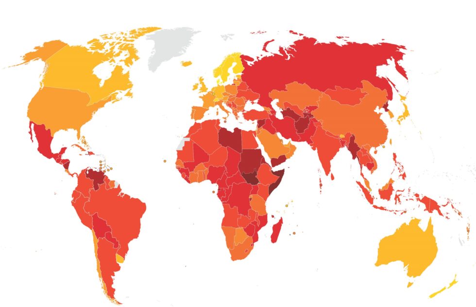 Poland falls to lowest ever position in global corruption index | Notes ...